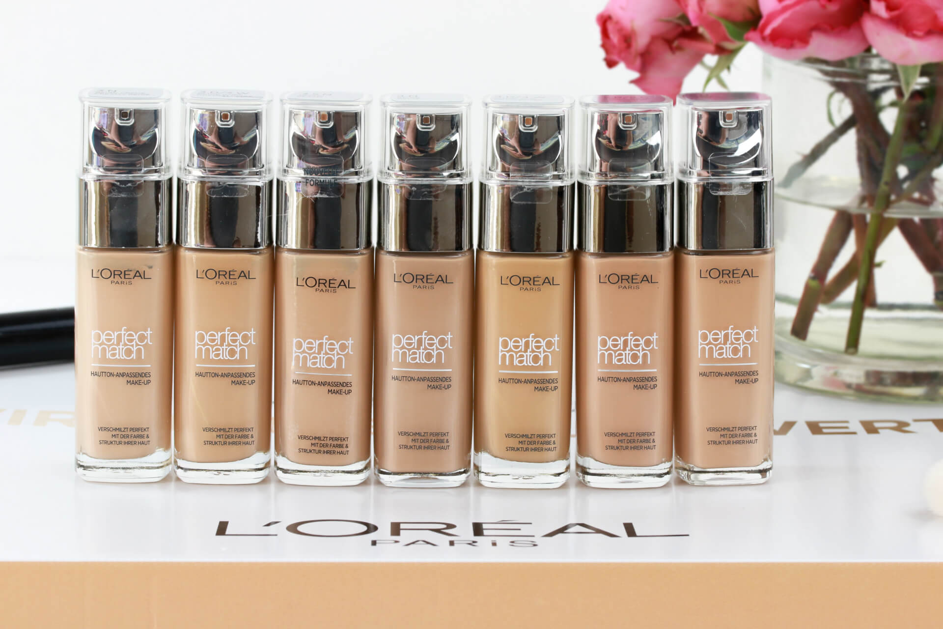 Swatches Loreal Perfect Match Foundation -29 Farben - InnenAussen