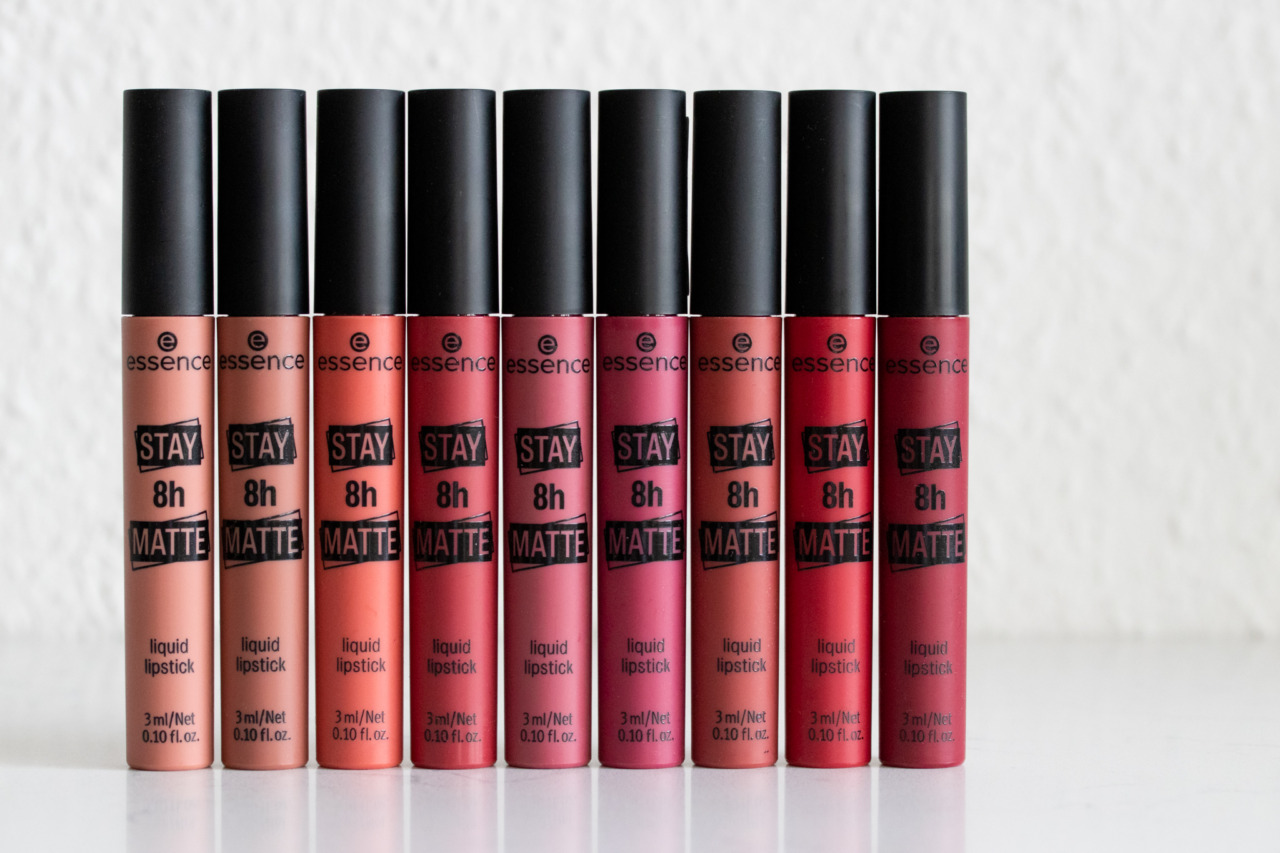 essence Stay 8h Matte Liquid Lipstick - Alle 9 Farben mit Tragebildern ...