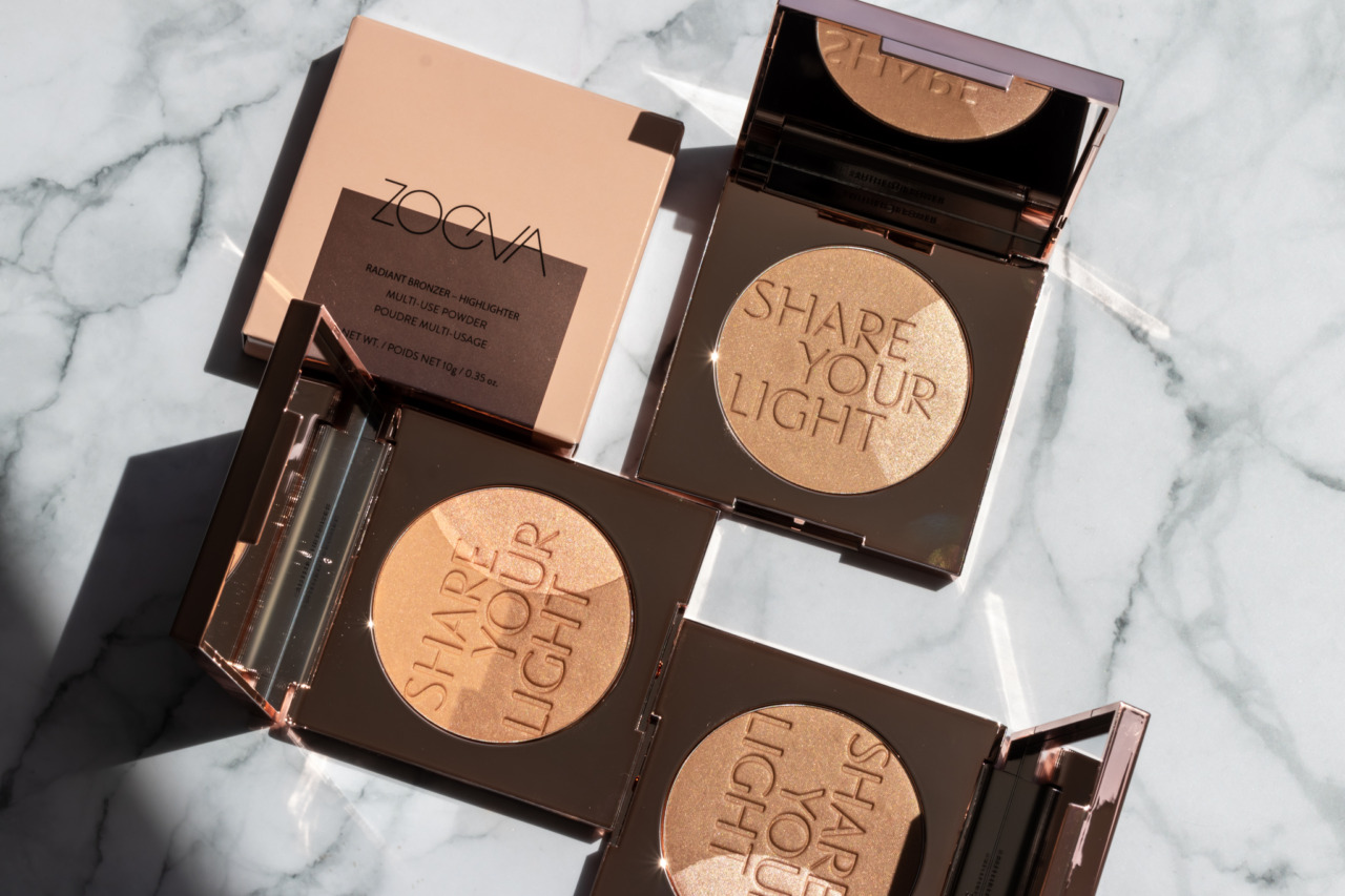 Zoeva Radiant Bronzer Highlighter mit Tragebildern - InnenAussen